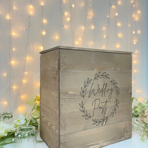 WEDDING POST BOX wedding Post Rustic Wooden Wedding Card Box, Vintage ...
