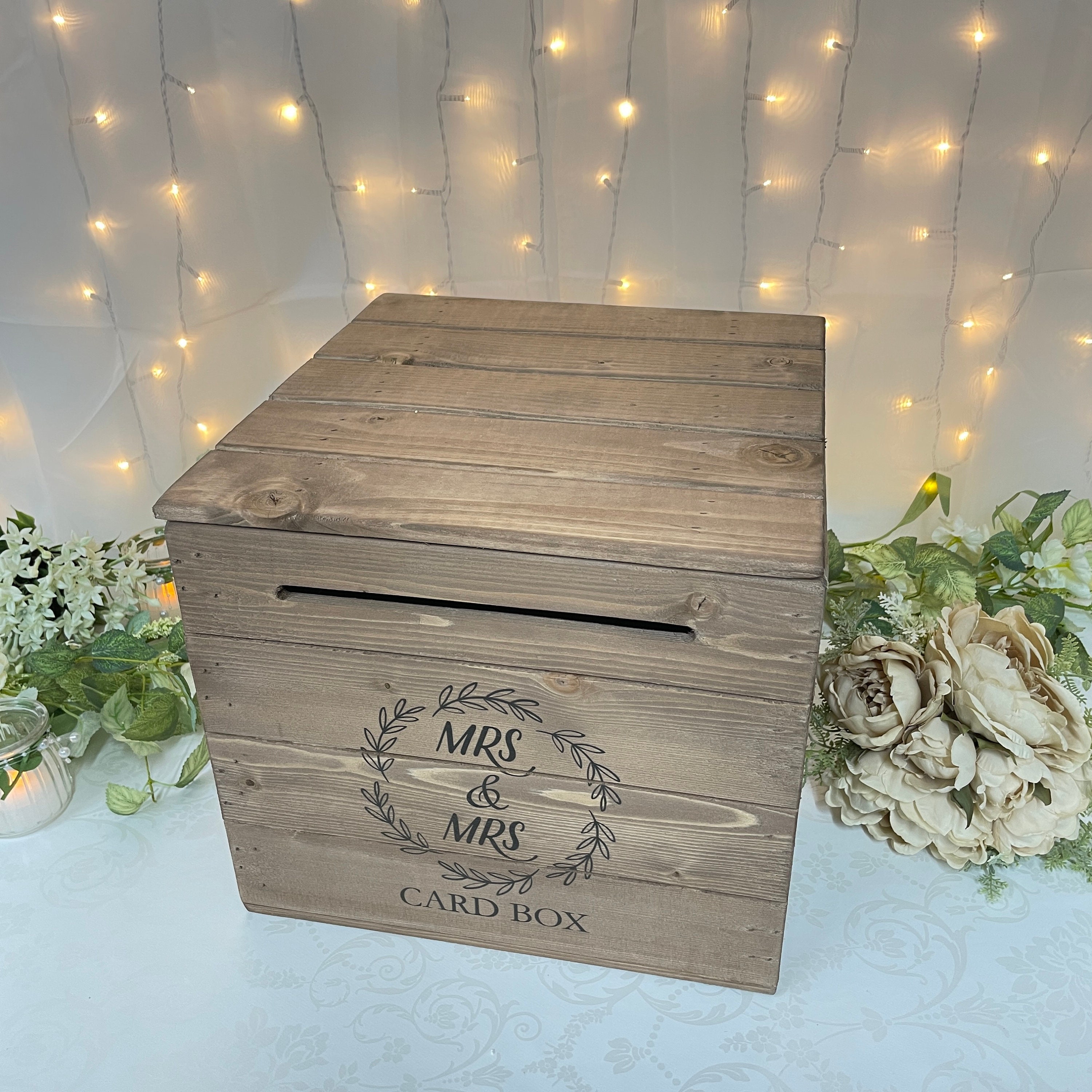 Wedding Post Box Wedding Card Box Mr & Mrs Mr and Mr Mrs - Etsy UK