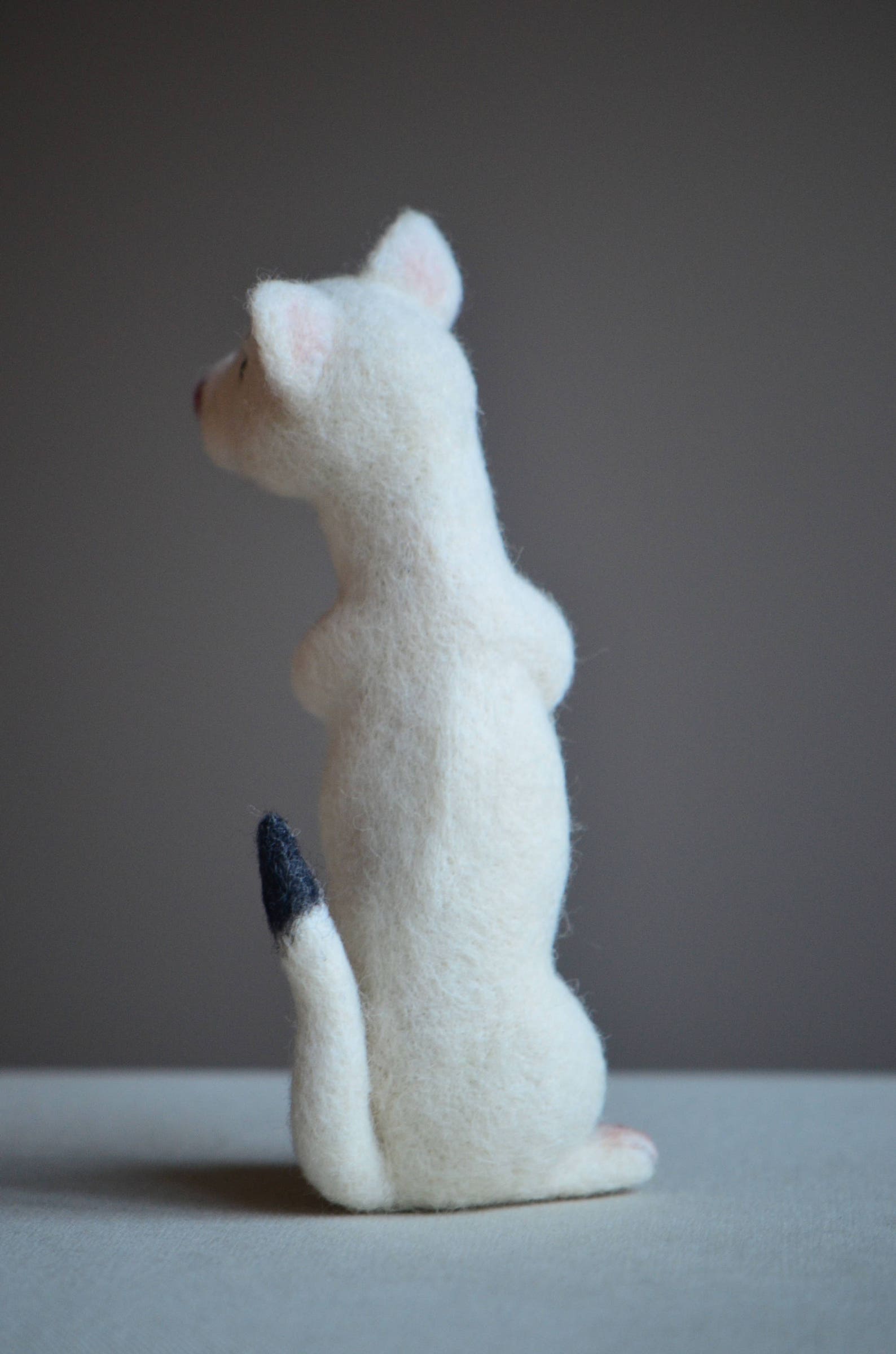 Needle Felted Sculpture Ermine Nature Animals Wool Toy Ermine - Etsy
