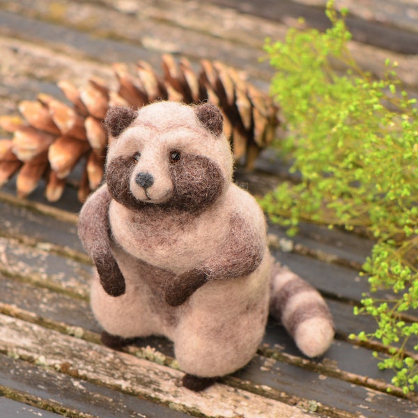 Needle Felted Sculpture Ermine, Nature Animals Wool Toy Ermine - Etsy