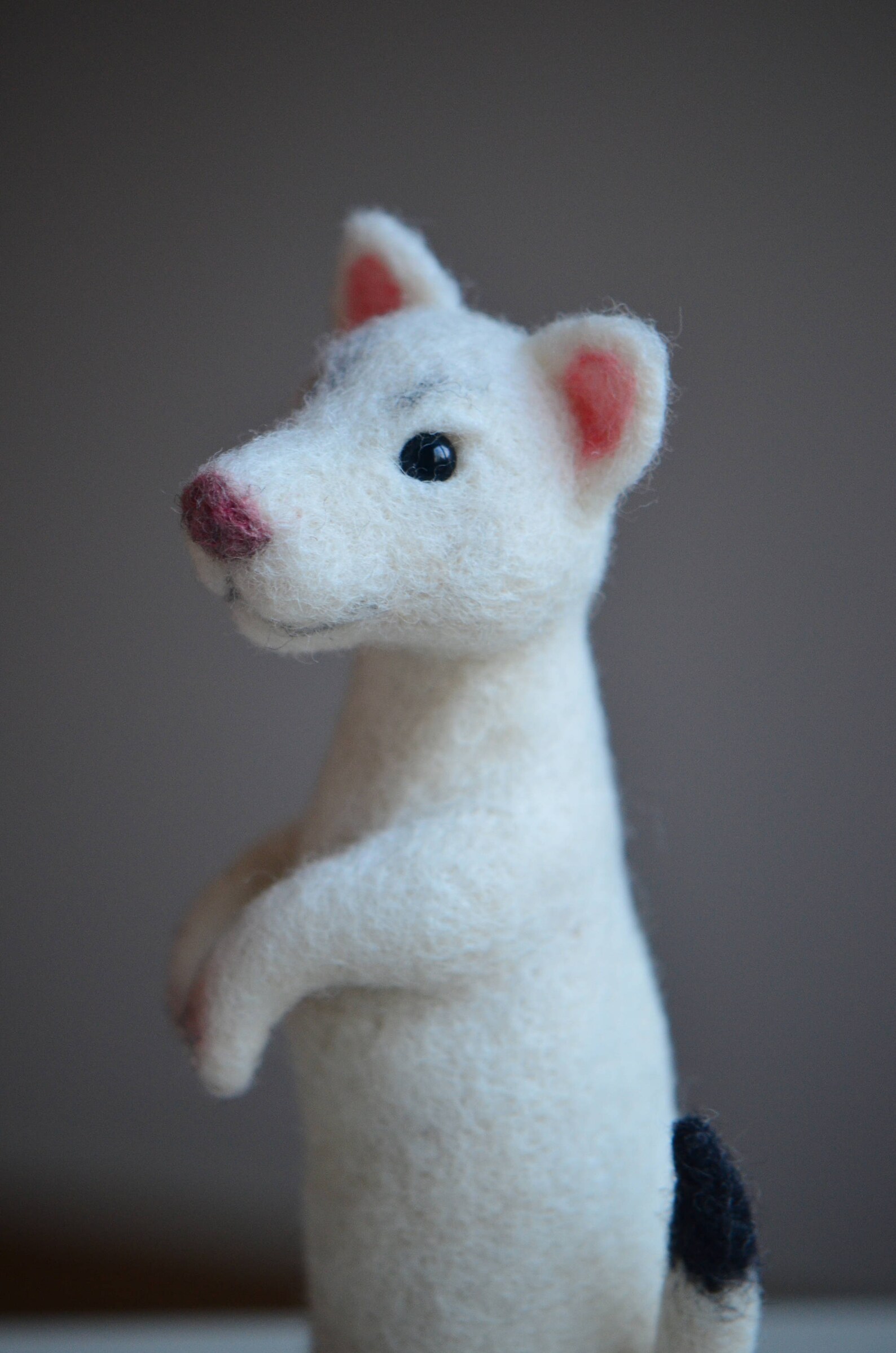 Needle Felted Sculpture Ermine Nature Animals Wool Toy Ermine - Etsy