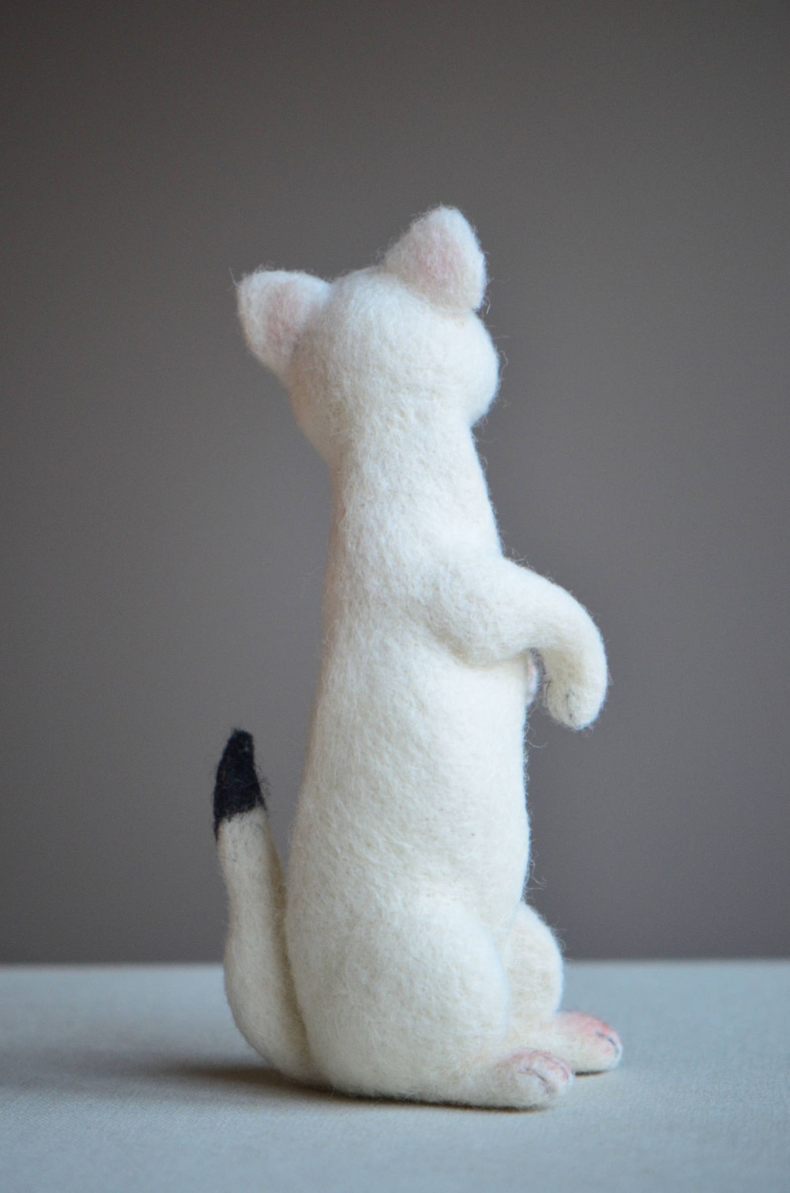 Needle Felted Sculpture Ermine Nature Animals Wool Toy Ermine - Etsy