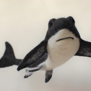 Soft Wool Sculpture Shark, Handmade Needle Felted Toy Shark, Small Wool ...