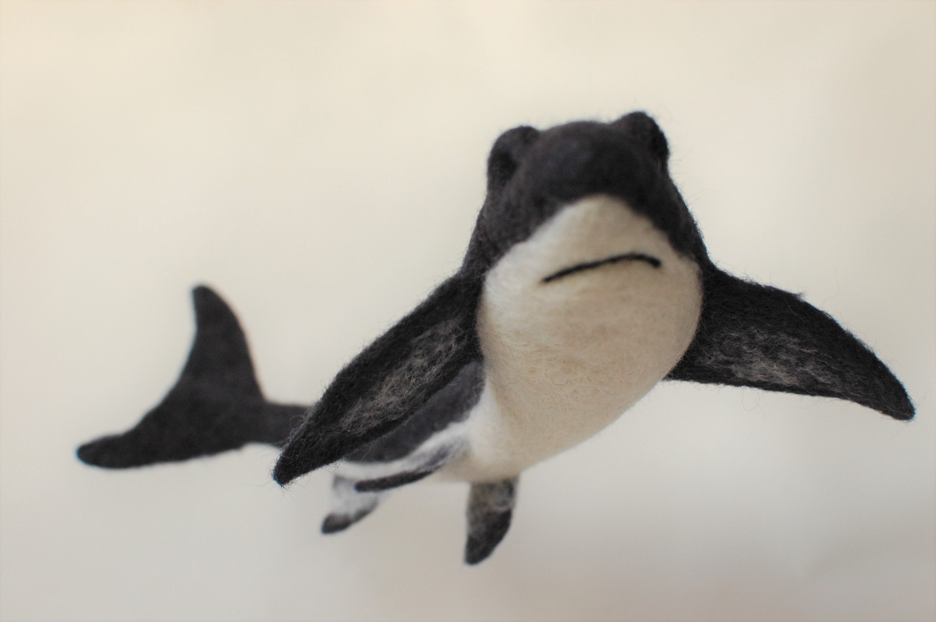 Soft Wool Sculpture Shark, Handmade Needle Felted Toy Shark, Small Wool ...