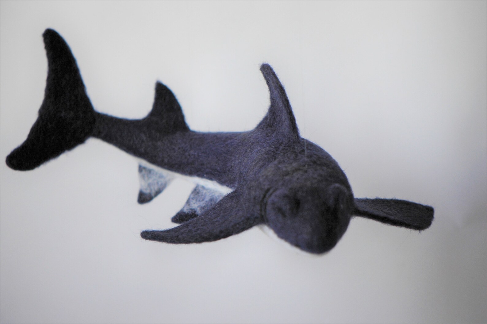 Soft Wool Sculpture Shark, Handmade Needle Felted Toy Shark, Small Wool ...