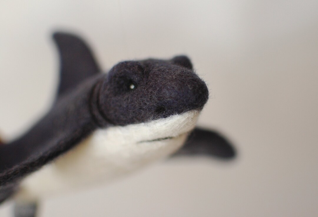 Soft Wool Sculpture Shark, Handmade Needle Felted Toy Shark, Small Wool ...