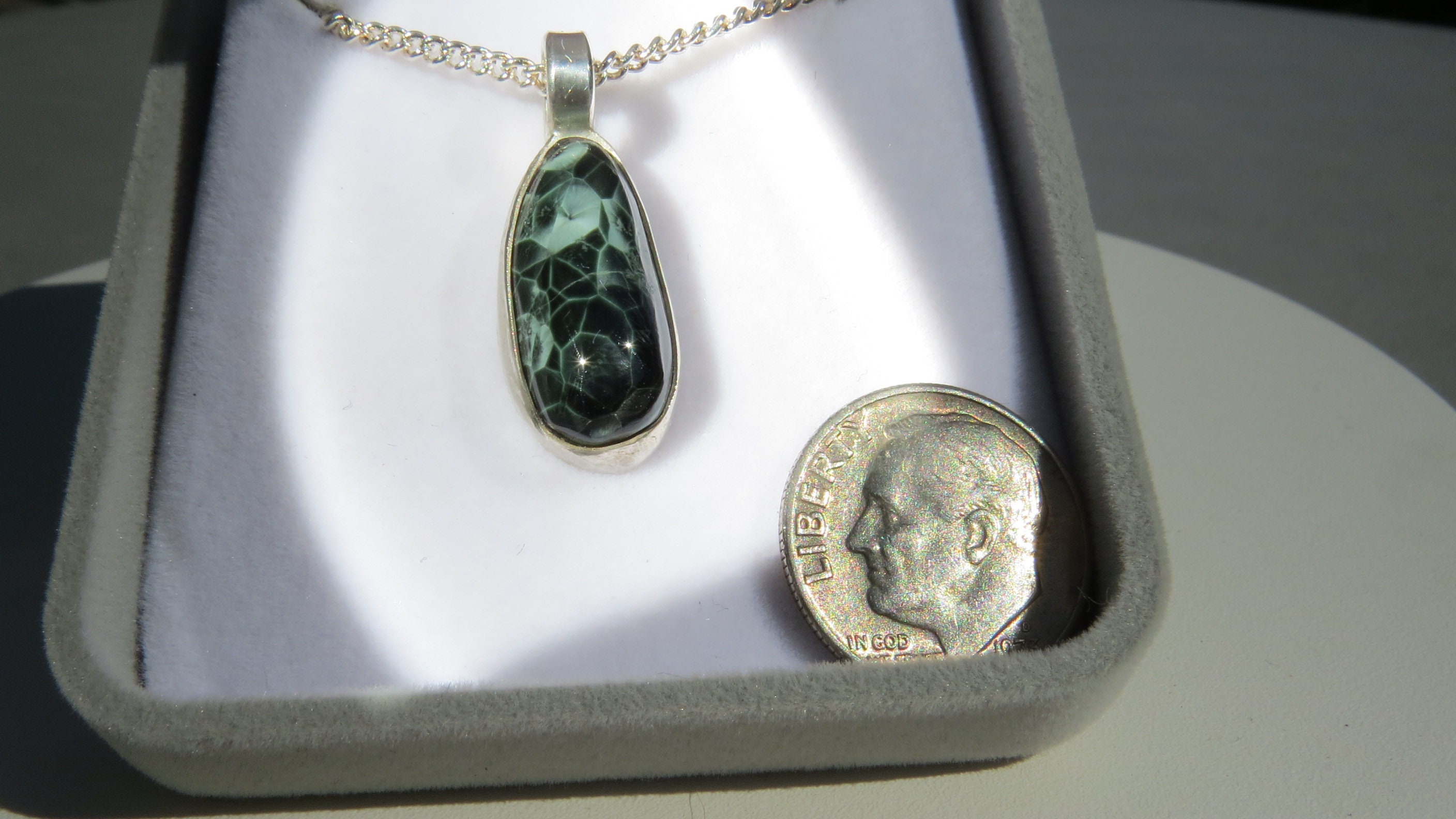 Isle Royale Large Greenstone Pendant Chlorastrolite Michigan State ...