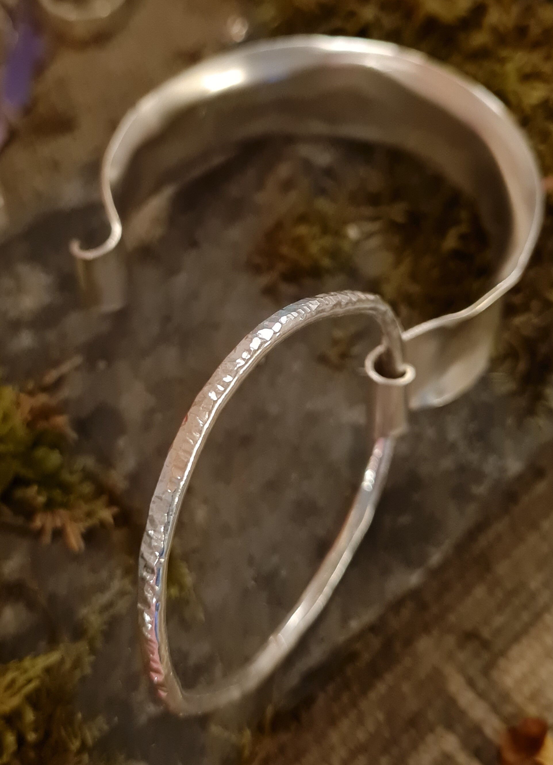 Martyn Silver Cuff With Round Hook Clasp - Etsy