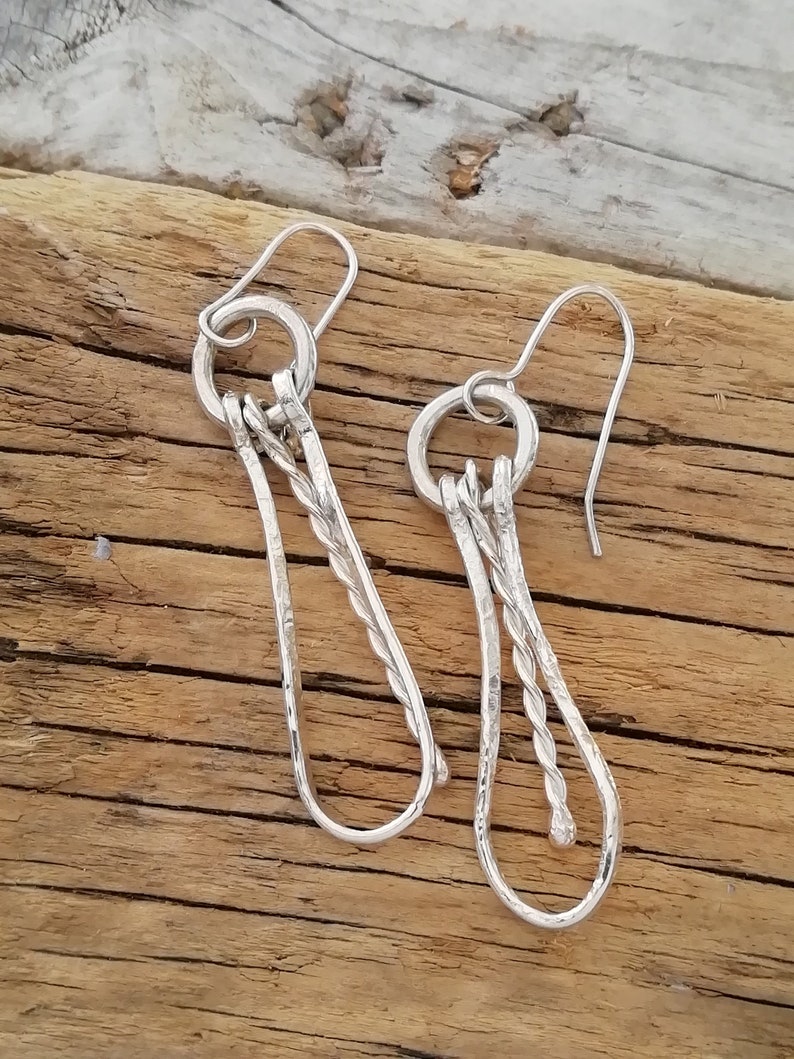 Sterling Silver Twisted Wire Hoop - Etsy