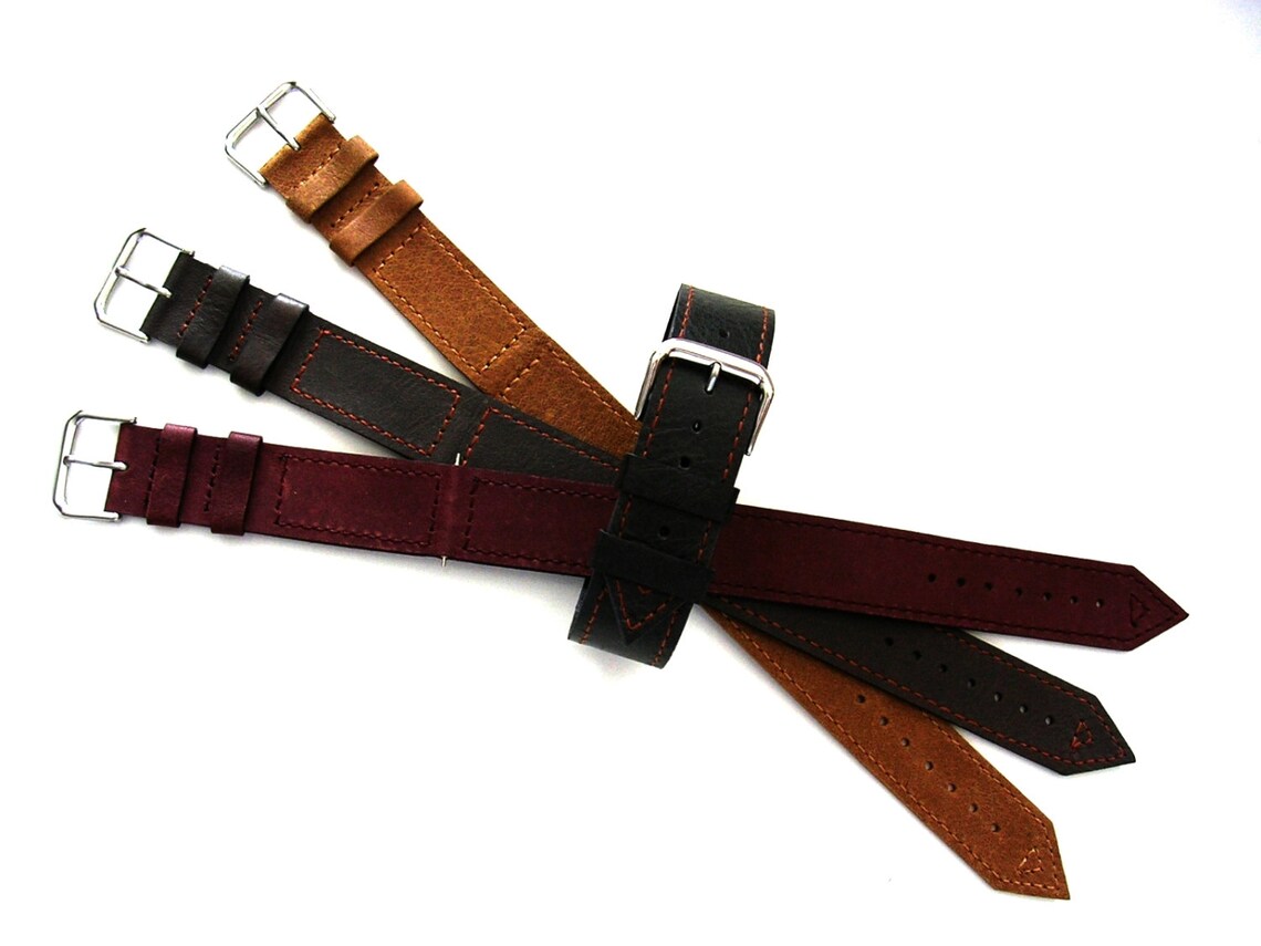 1pc NATO ® Liberator ™ Military Wwii Bomber Leather Bund Watchband Raf ...