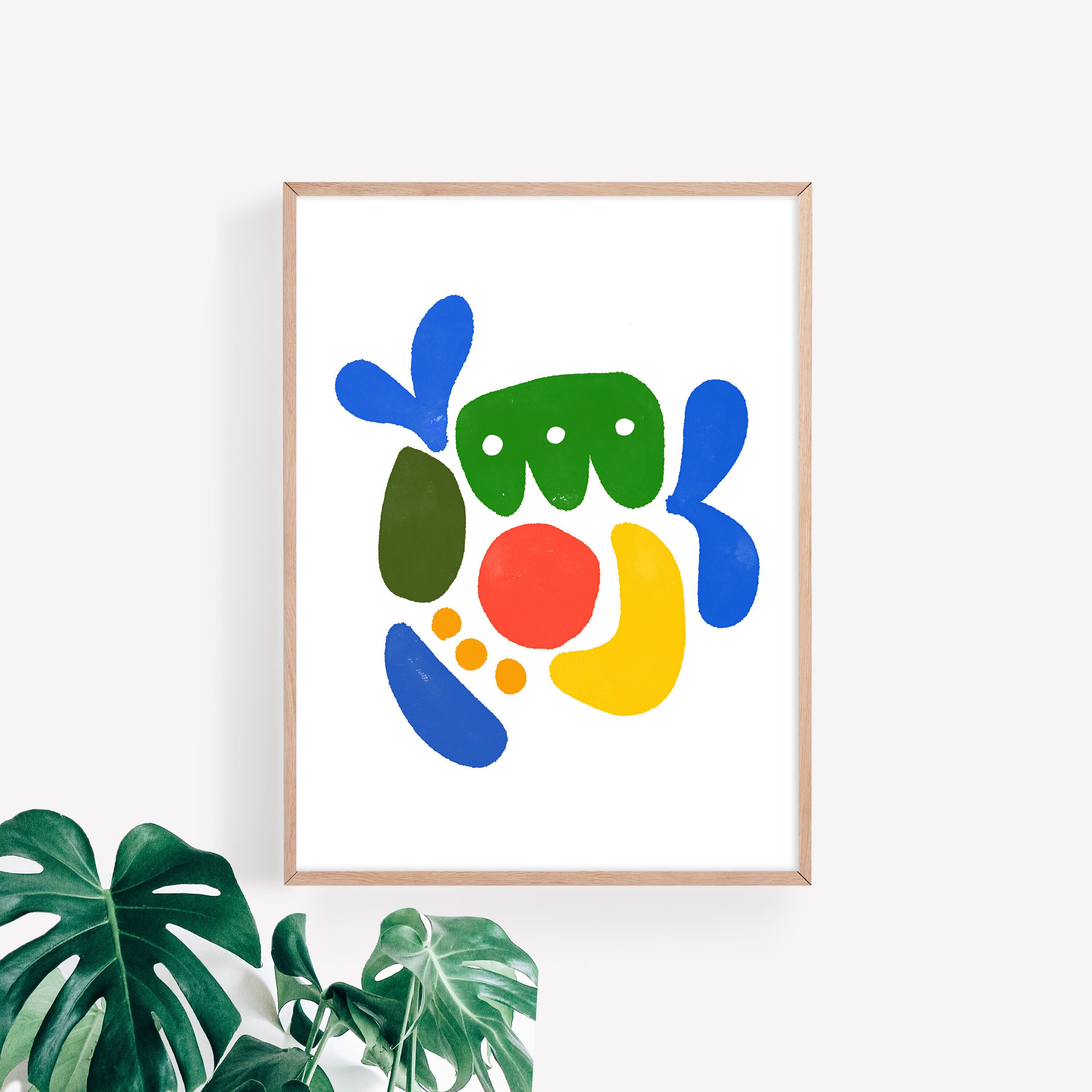 Watercolor Blob Abstract Art Print, Abstract Art, Minimal Art, Modern ...