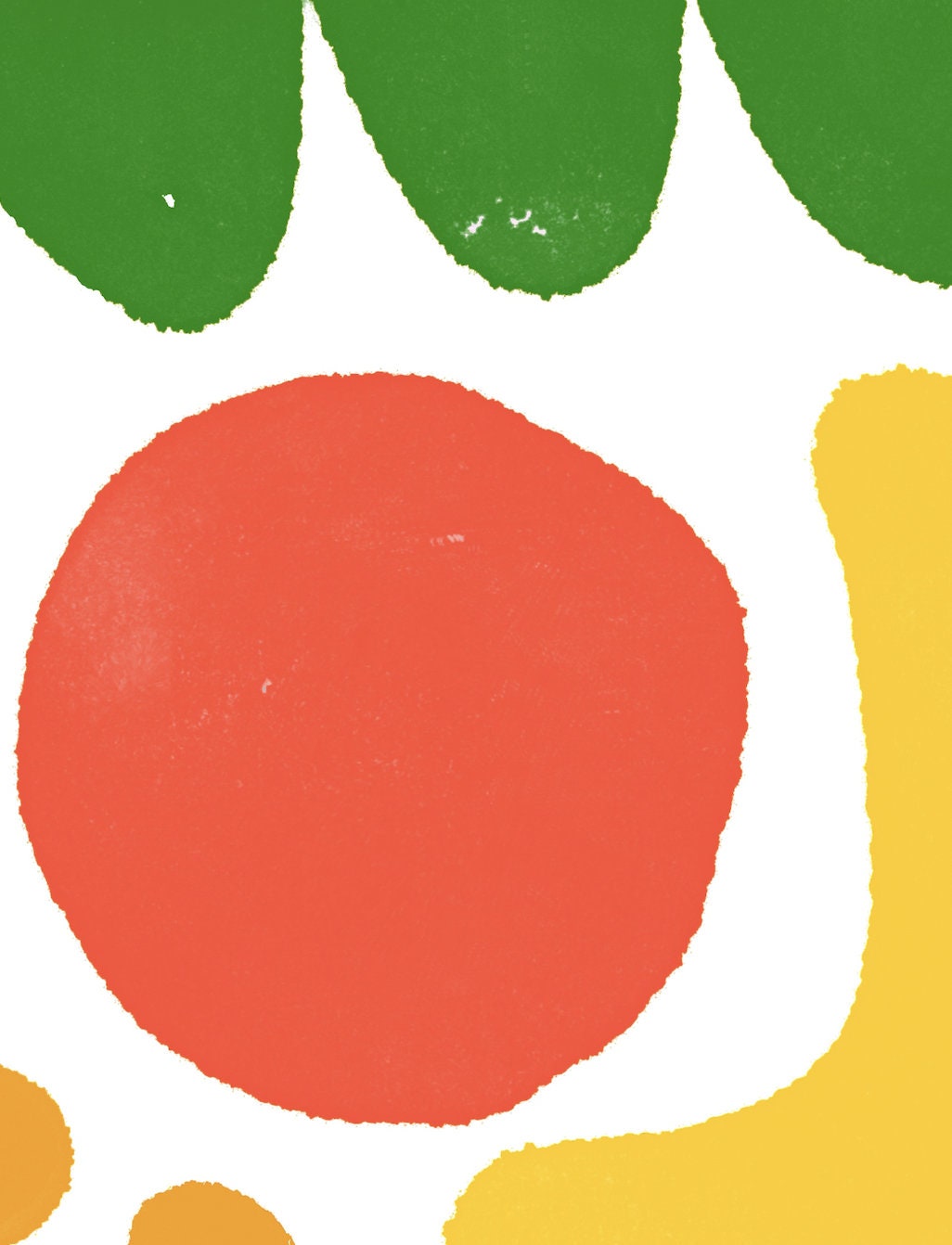 Watercolor Blob Abstract Art Print, Abstract Art, Minimal Art, Modern ...