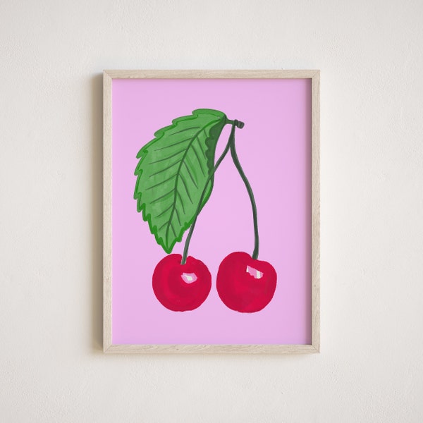 Cherries Wall Art - Etsy