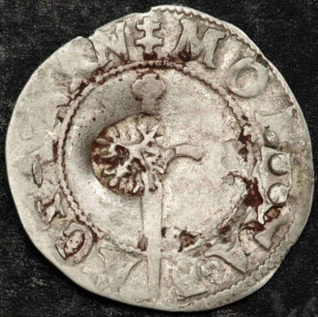 1545 AD Medieval French Lorraine, Knights, Sword, Old Antique Silver ...