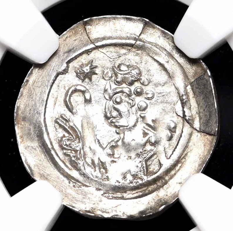 1050-1250 AD Medieval Germany Authenticated Antique Silver German Coin ...