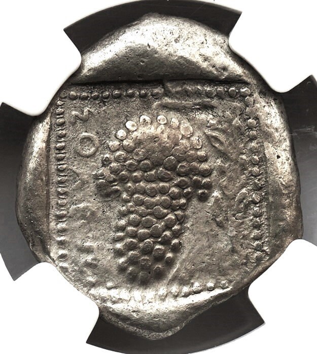440-400 BC Ancient Cilicia Grapes Antique Silver Coin, Gift Gifts for ...