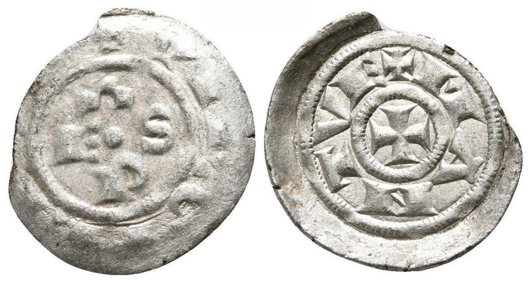 1200-1350 AD Medieval Italy, Crusader Knights Cross, Antique Silver ...