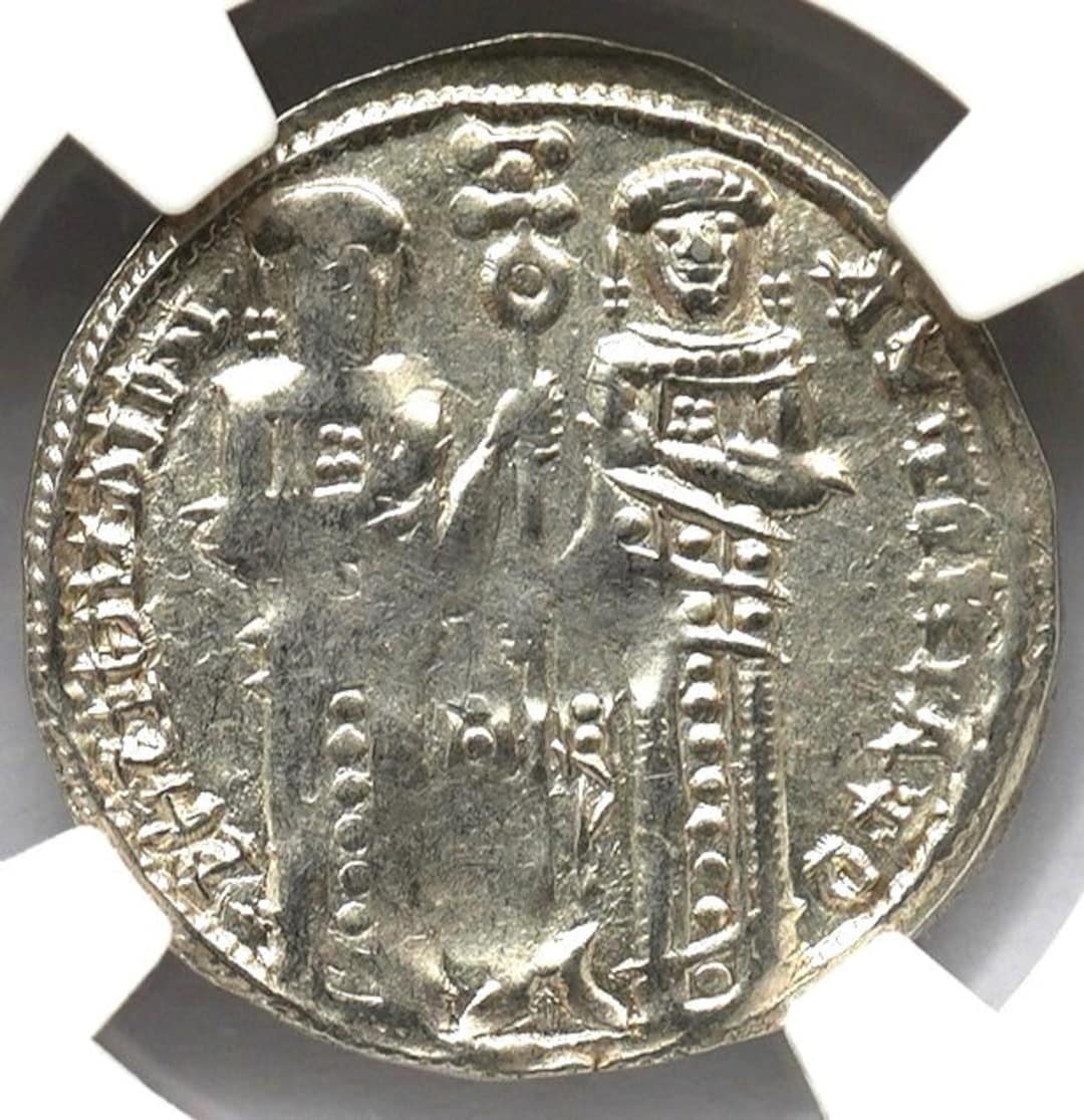 1294-1320 AD Medieval Byzantine Empire Antique Silver Authenticated ...