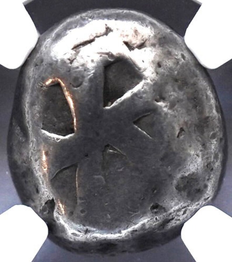 525-480 BC Ancient Greece Sea Turtle Antique Silver Authenticated Greek ...