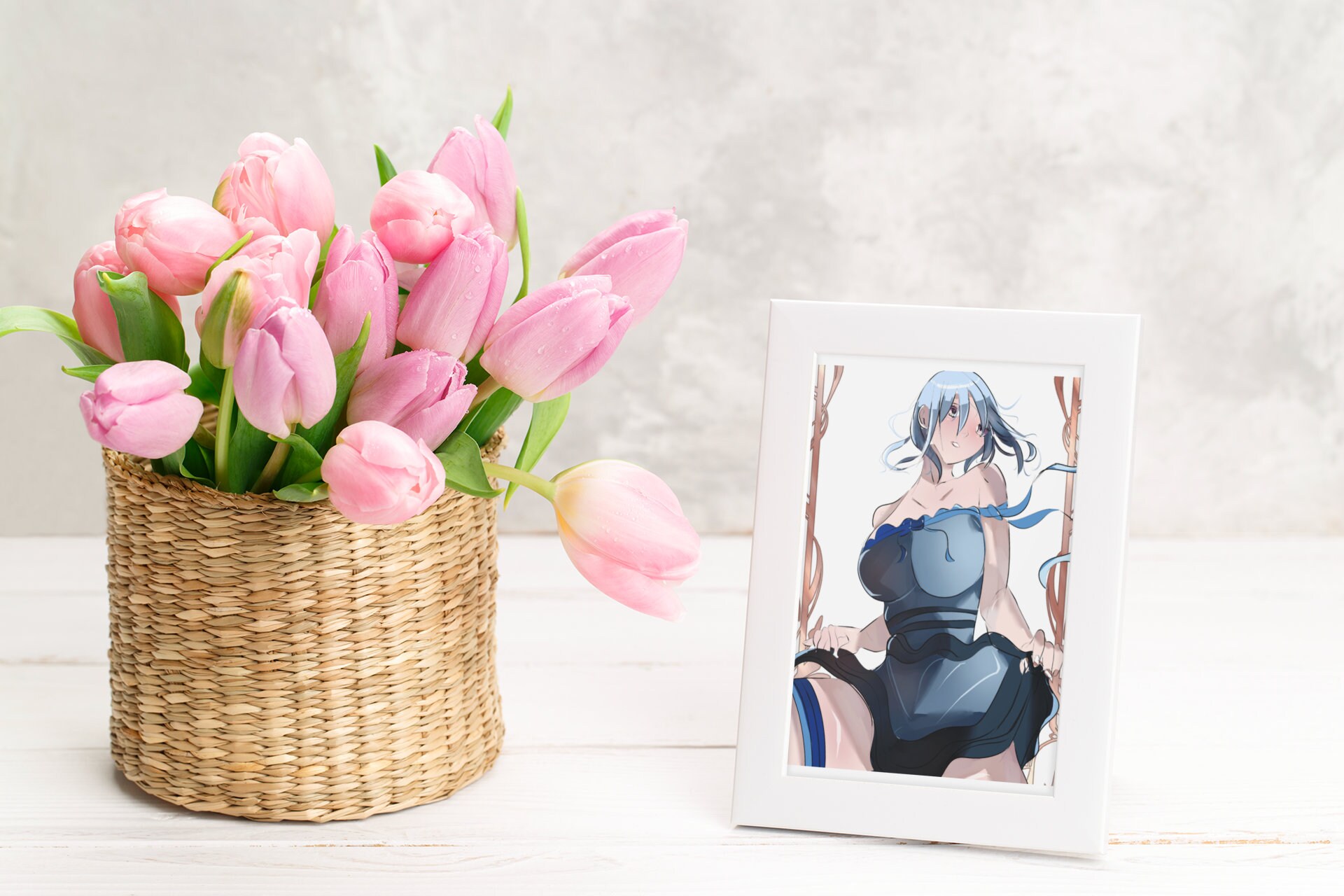 Digital Printing Fantasy Girl Pose Poster Print Anime Poster - Etsy