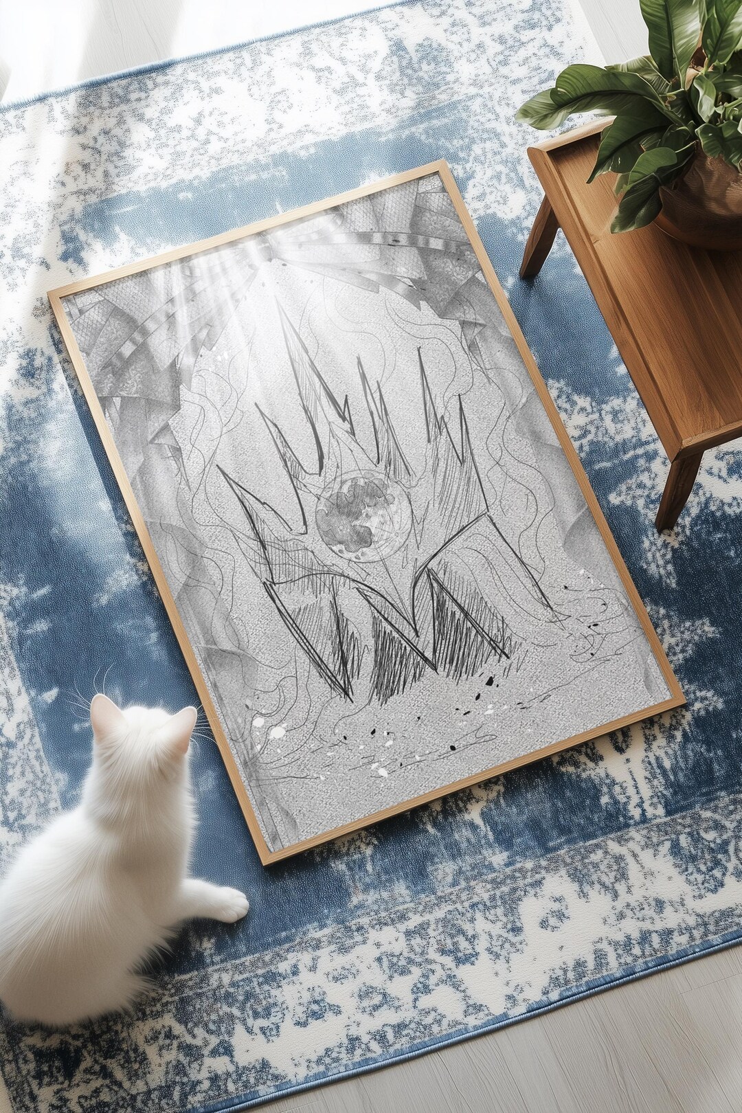 Crown of Hollow Grace – Cursed Fantasy Relic Art Print (digital ...