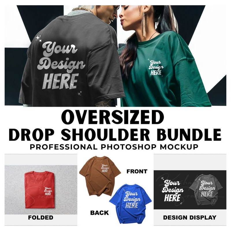 Drop Shoulder T Shirt - Etsy