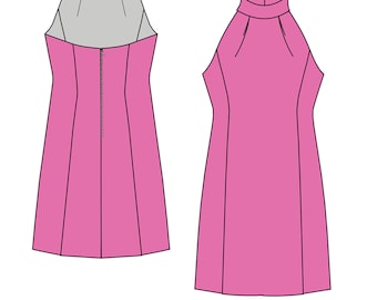 Halter Dress Pattern | Etsy