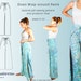 Sloan Wrap Pants PDF Sewing Pattern - Wide Leg Wrap Around Tie Pants ...