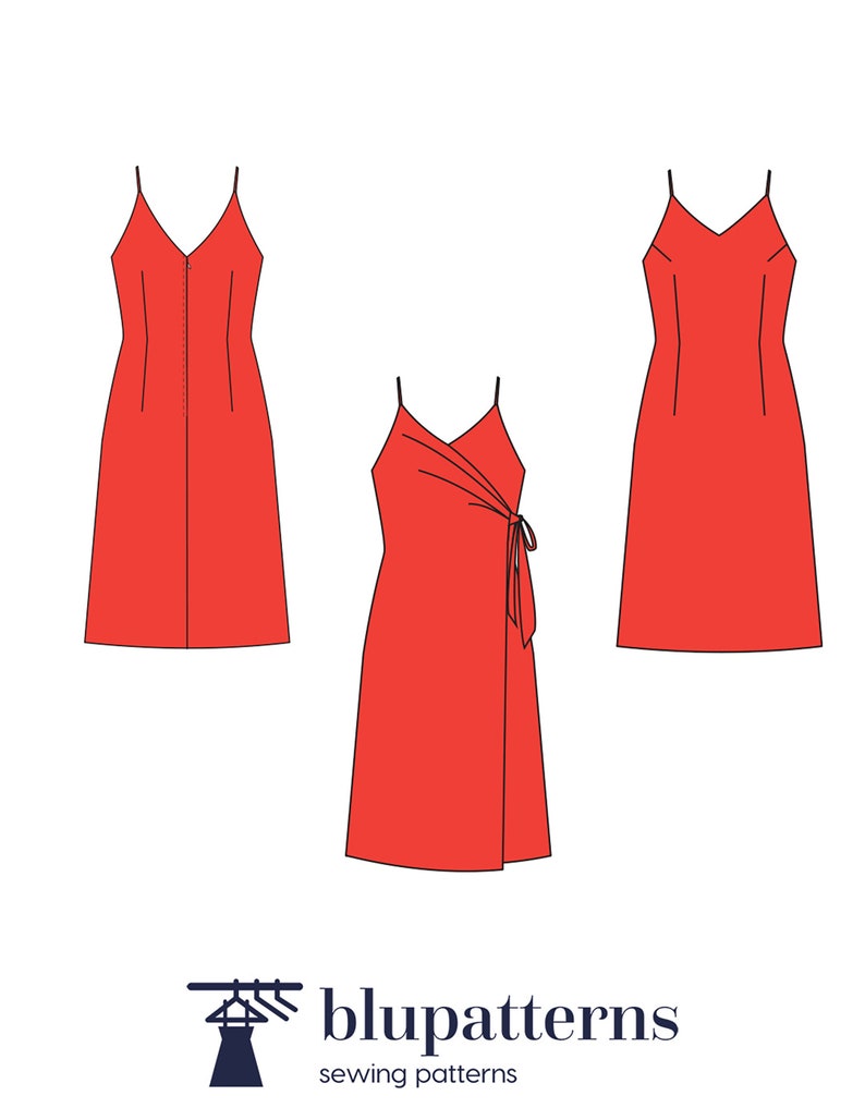 Addison Side Tie Dress Pattern-womens PDF Dress Sewing - Etsy