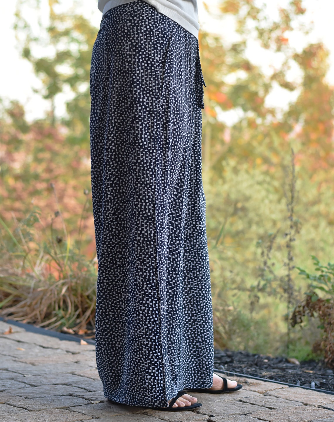 Sloan Wrap Pants PDF Sewing Pattern - Wide Leg Wrap Around Tie Pants ...