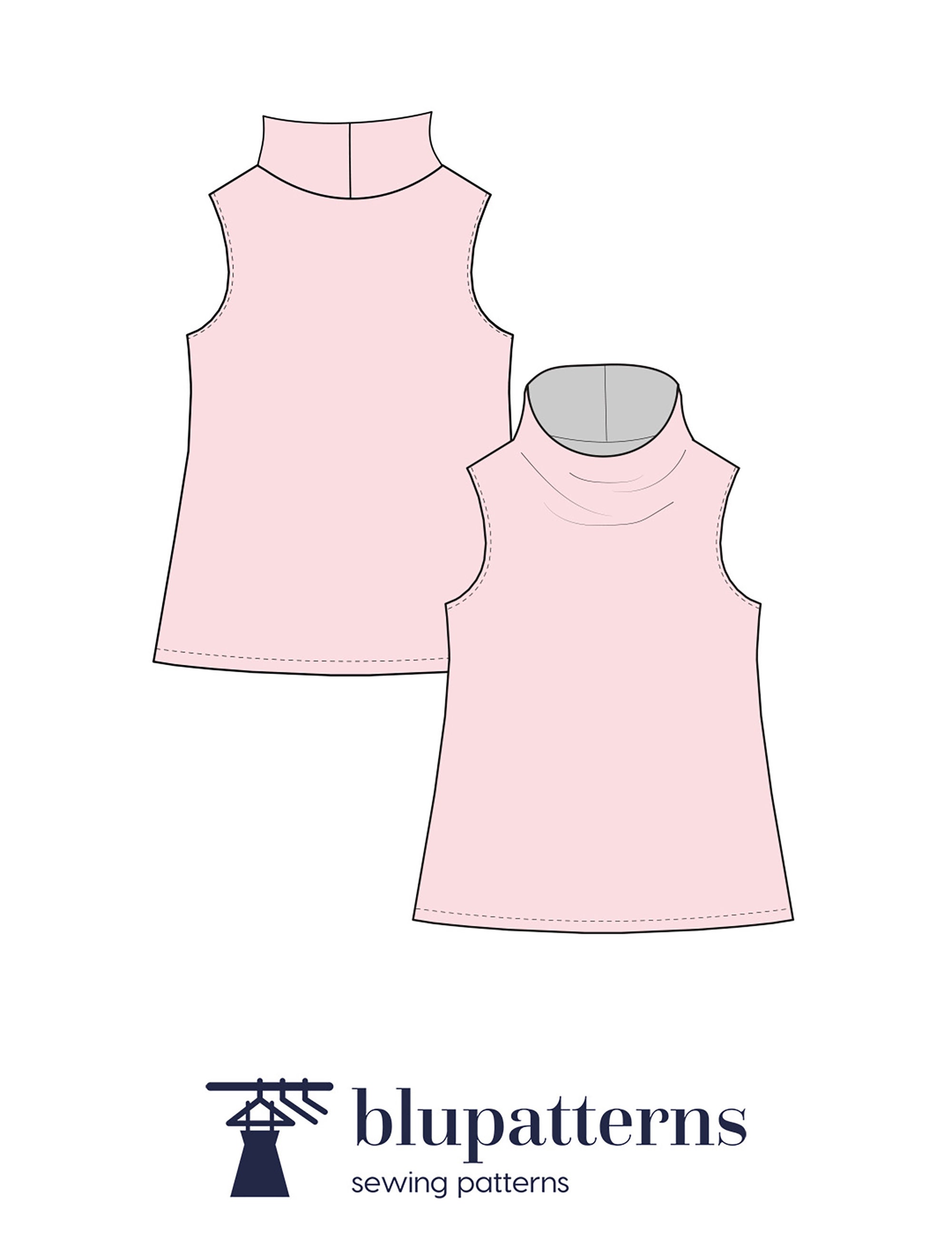 Afton Cowl Neck Top Womens Sewing Pattern-pdf Pattern-projector File ...