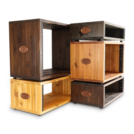 Desktop Studio Rack in Cedar 2U 3U 4U 6U 8U | Etsy