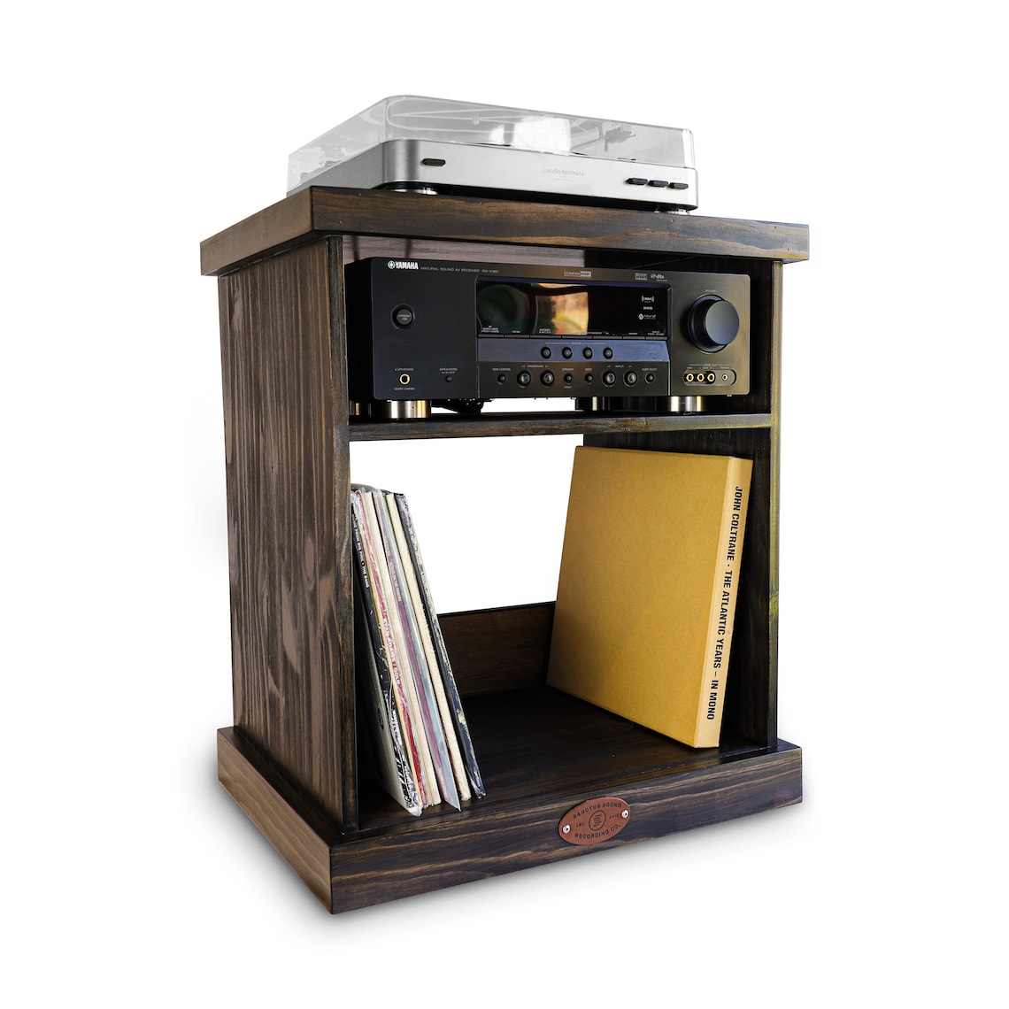 Record Player Console W/ LP Vinyl Record Storage - Etsy