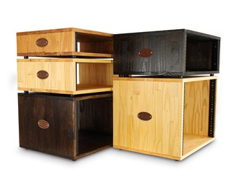 Desktop Studio Rack in Cedar 2U 3U 4U 6U 8U | Etsy