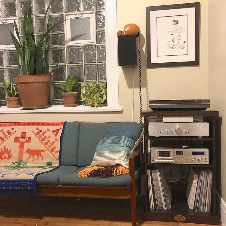 Record Player Console W/ LP Record Storage PLUS | Etsy