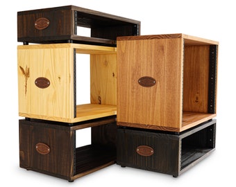 Desktop Studio Rack in Cedar 2U 3U 4U 6U 8U | Etsy