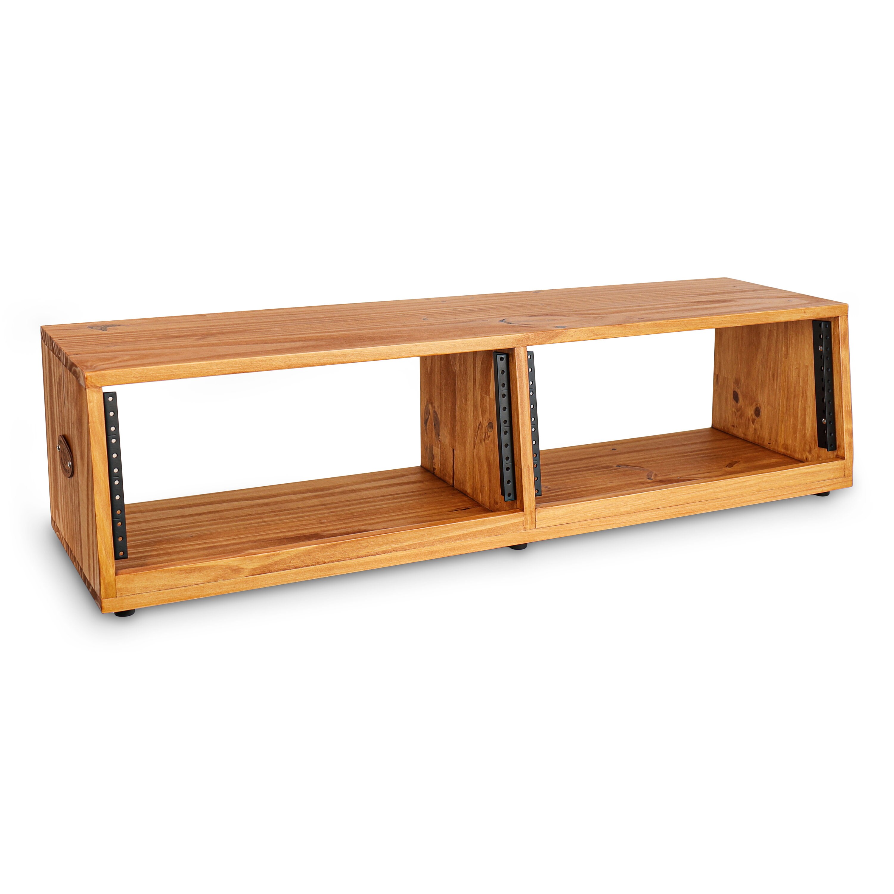 Slanted Desktop Studio Rack in Pine 4U 8U 12U | Etsy