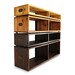 Desktop Studio Rack Double-bay in Cedar 4U 6U 8U 12U - Etsy