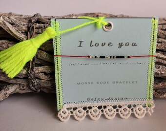 Morse Code I Love You Bracelets - Etsy