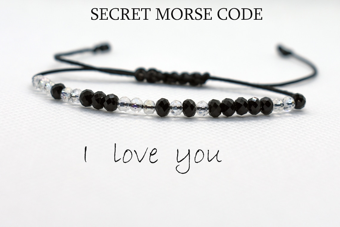 I Love You Morse Code Bracelet Customized Morse Bracelet - Etsy