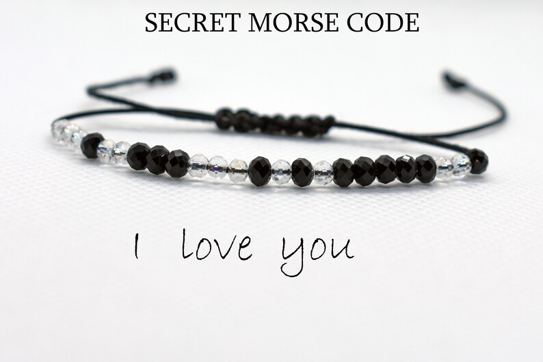 I Love You Morse Code Bracelet, Customized Morse Bracelet, Wife Gift Idea, Morse Girlfriend Gift ...