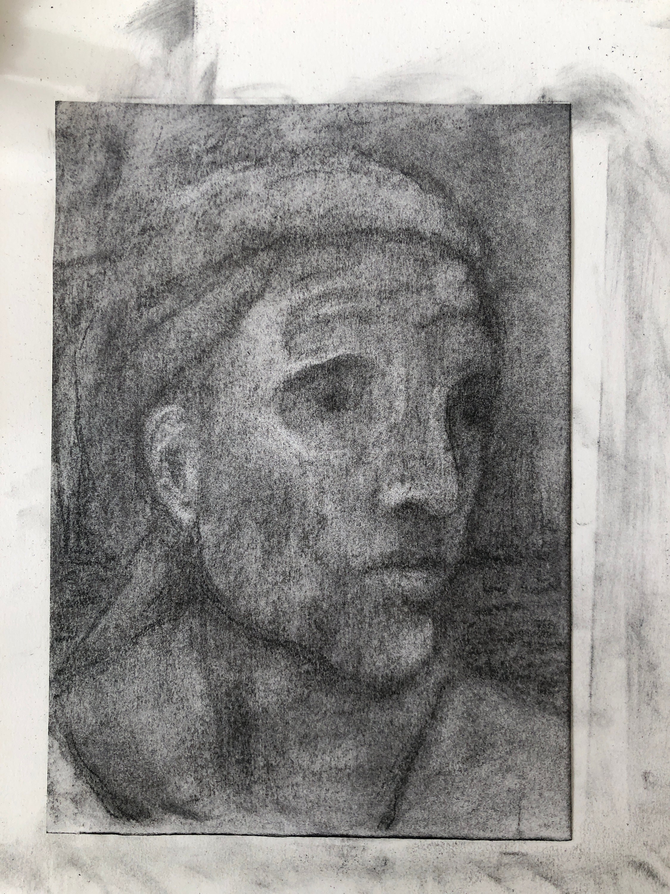 Original Charcoal Drawing Size A5 the Medieval Apparitions Series 002 ...