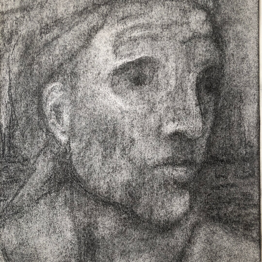 Original Charcoal Drawing Size A5 the Medieval Apparitions Series 002 ...