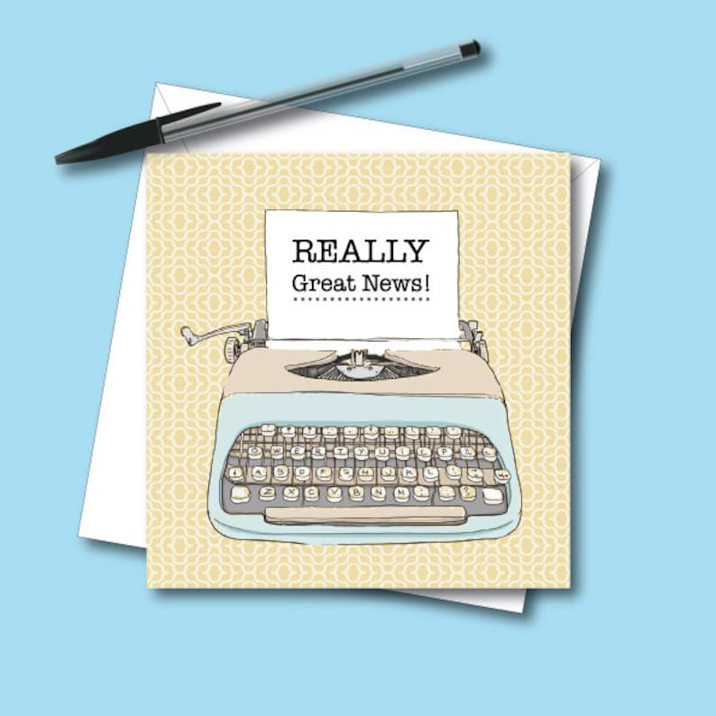 Really Great News Well Done, Congratulations Card - Etsy