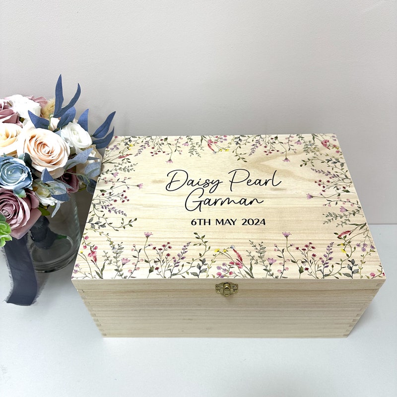 Baby Keepsake Box - Etsy