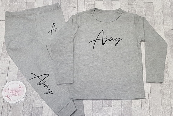 Tracksuit Loungewear Baby Tracksuit Personalised 🧤 Grey PERSONALISED ...