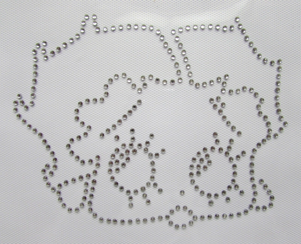 BETTY BOOP Iron on / Hot Fix Rhinestone, Diamante, Transfer, Motif ...