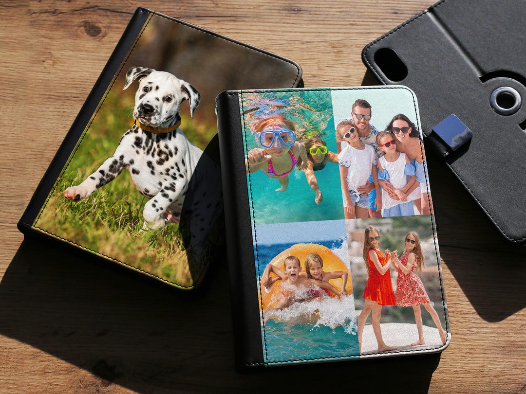 Personalised iPad Case, Custom Luxury 360 Swivel Leather Pu Wallet Case ...