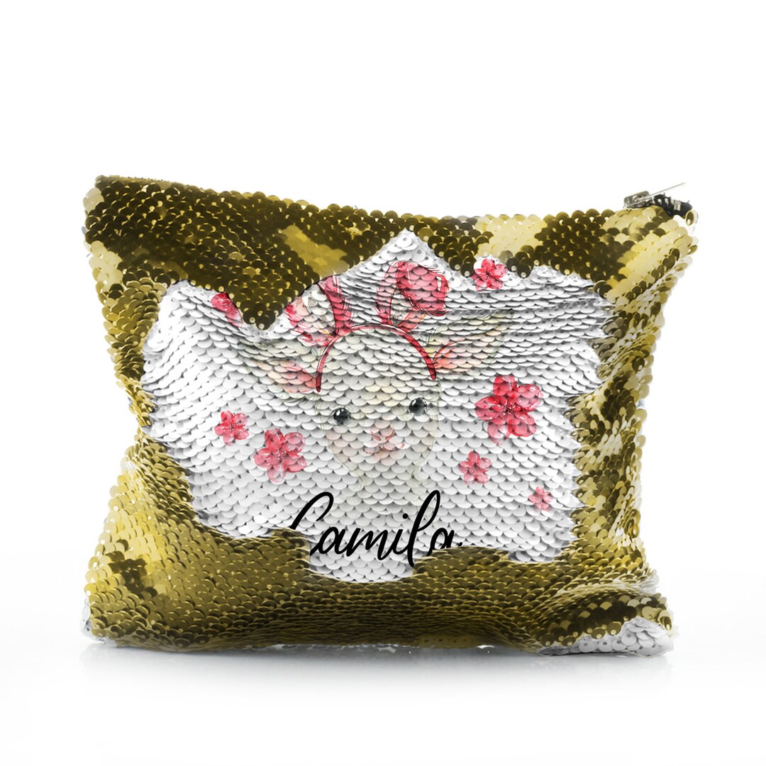 Personalised Bag, Sequin Bag Customised With Initial / Name / Text ...