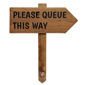 Wooden Sign | Stake for Garden | Outdoor Decoration | Toilet, Disabled ...